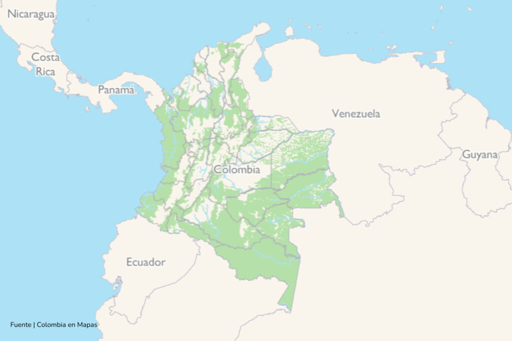 Mapa político de Colombia 2025 | Más Colombia
