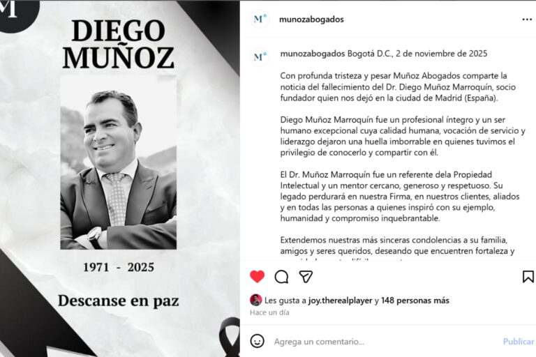 Luto en el mundo jurídico y empresarial: falleció Diego Muñoz Marroquín ...